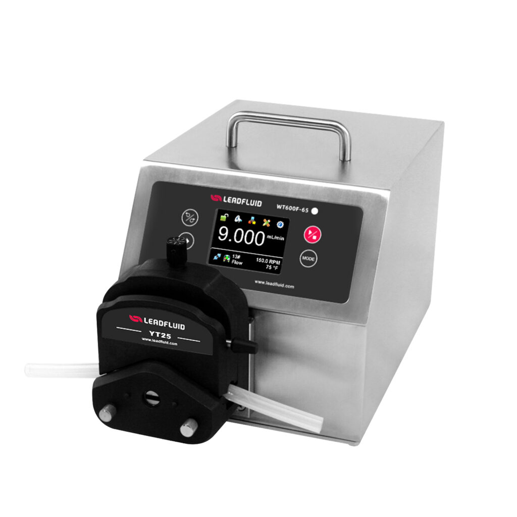 WG600S Industrial Variable Speed Peristaltic Pump - Lead Fluid